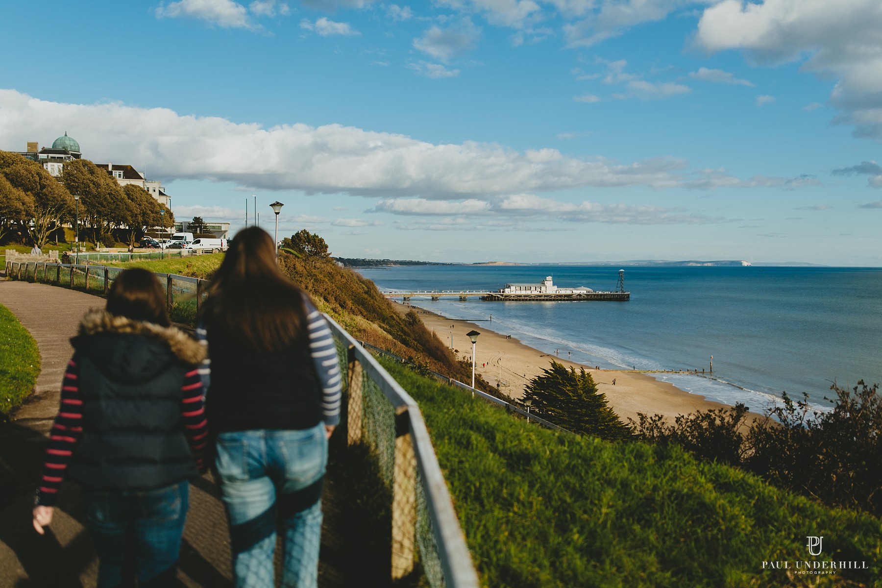 Bournemouth pier clifftop view - Paul Underhill Photography